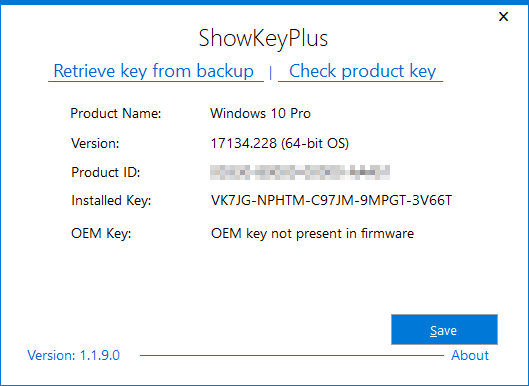 Windows 10にアップグレード前のプロダクトキーまで確認できるソフト「ShowKeyPlus」 | フリーソフトラボ.com
